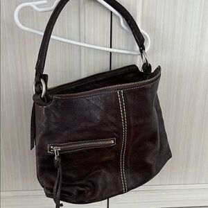 Roots | Bags | Roots Dark Brown Leather Shoulder Bag | Poshmark